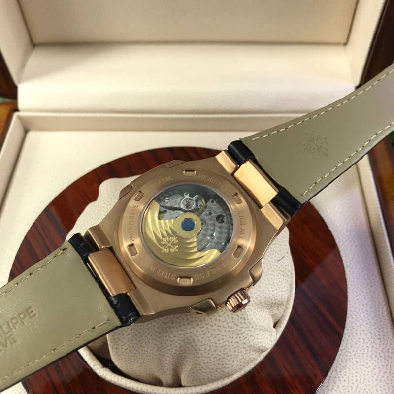 Pate Nautilus White dial Square shape watch for Men. . . - Watches ...