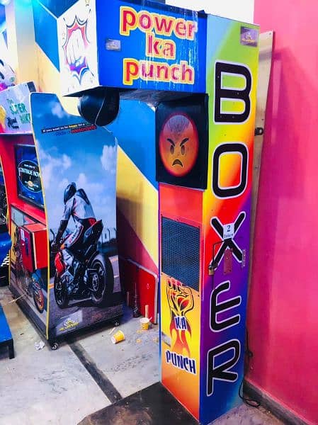 Boxer Game Puncher Punching Machine boxing Hammer game playland games ...