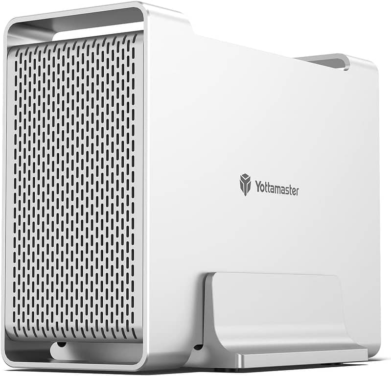 Yottamaster Aluminum 2 Bay RAID Hard Drive Enclosure - Computers ...