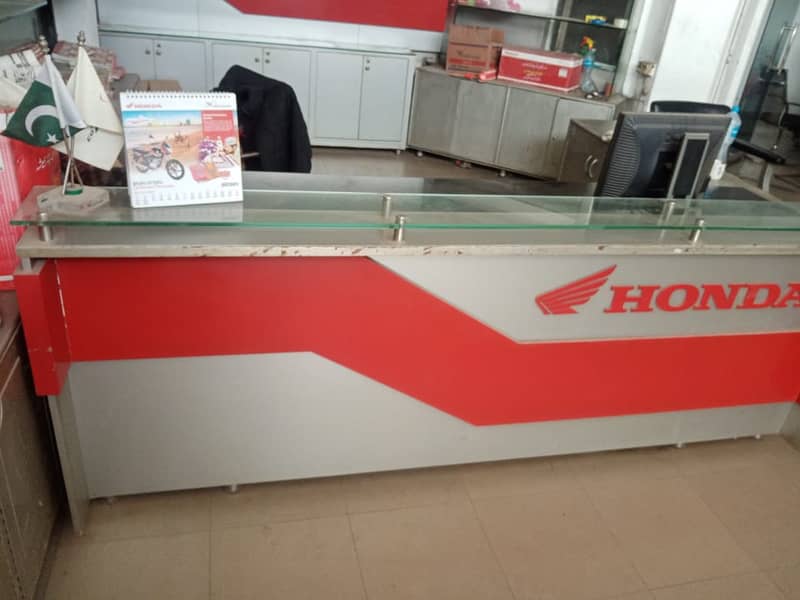 Reception desk honda themed - Office Tables - 1076879811