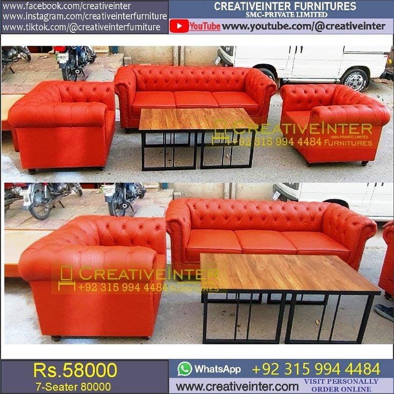 Office sofa table L shape desk corner visitor saloon set latest furnit ...