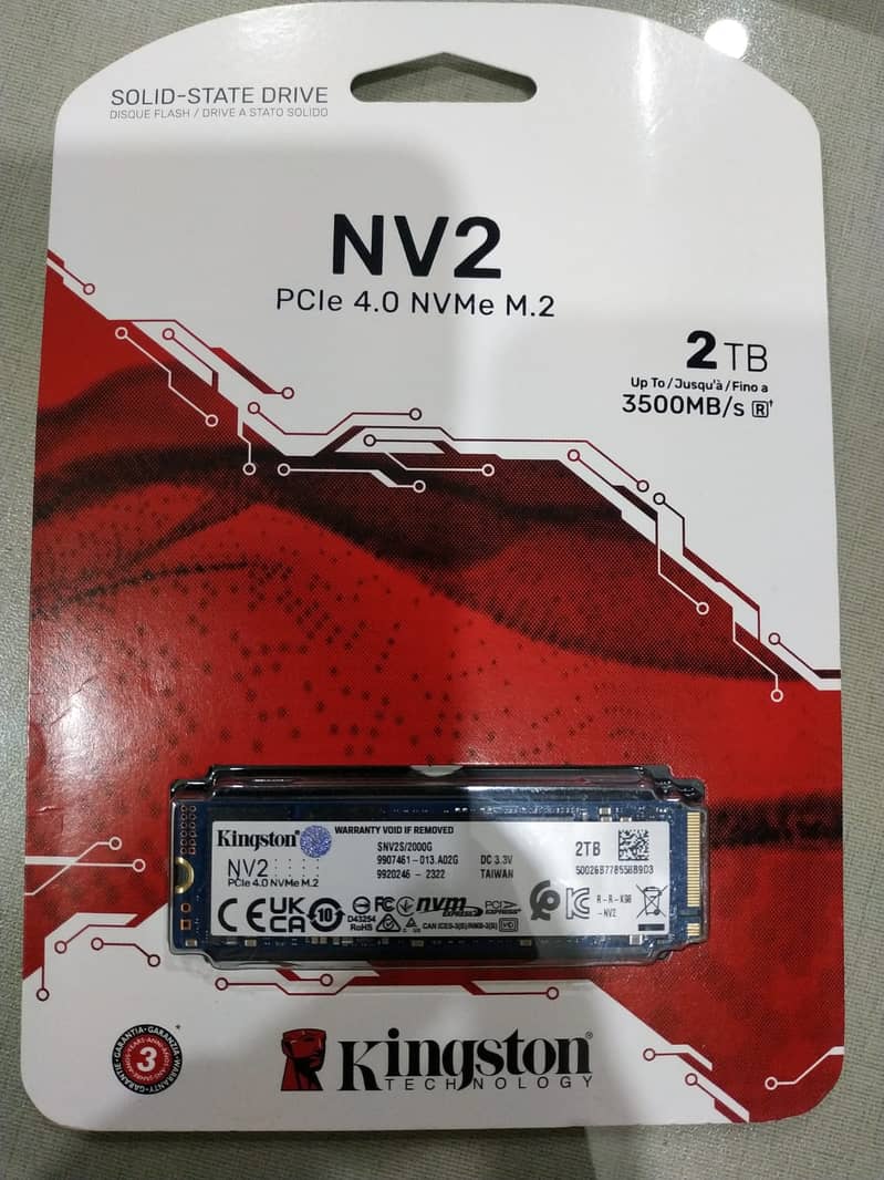 Kingston-NV2 PCIe 4.0 NVMe SSD- Pin Pack - Computers & Accessories ...