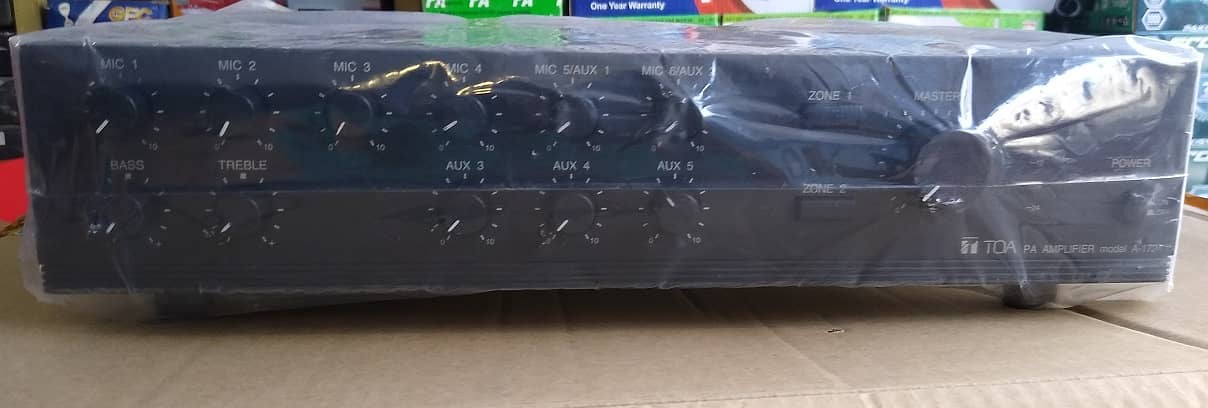 TOA slightly used A-1724 2 Zone Mixer Power Amplifier - Video-Audios ...
