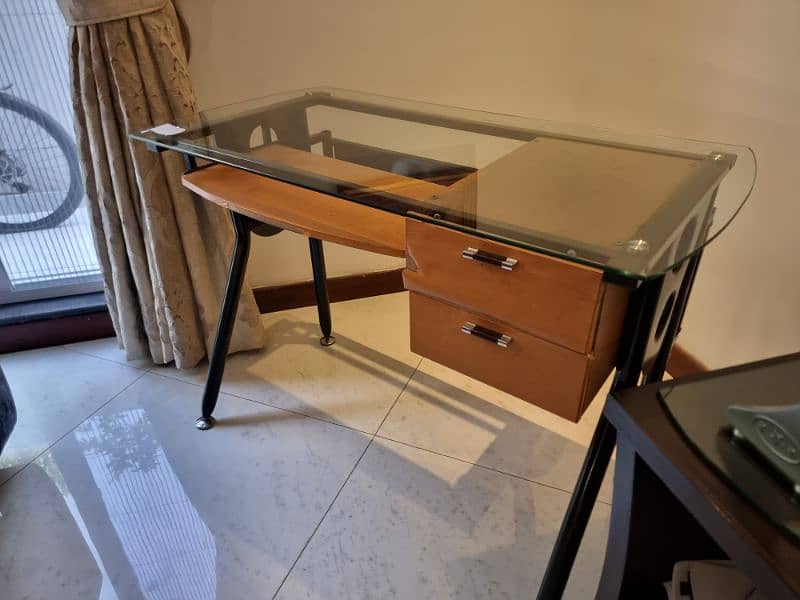Home/office study table (glass) - Office Tables - 1079260822
