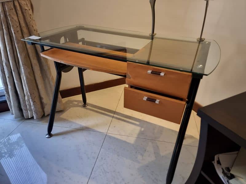 Home/office study table (glass) - Office Tables - 1079260822