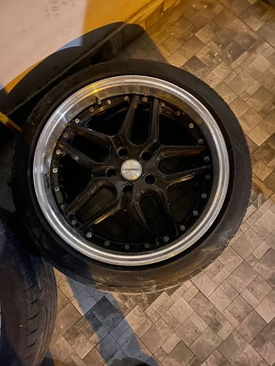 18” inch vossen 114 pcd staggered rims tyre - Cars Accessories - 1080330643