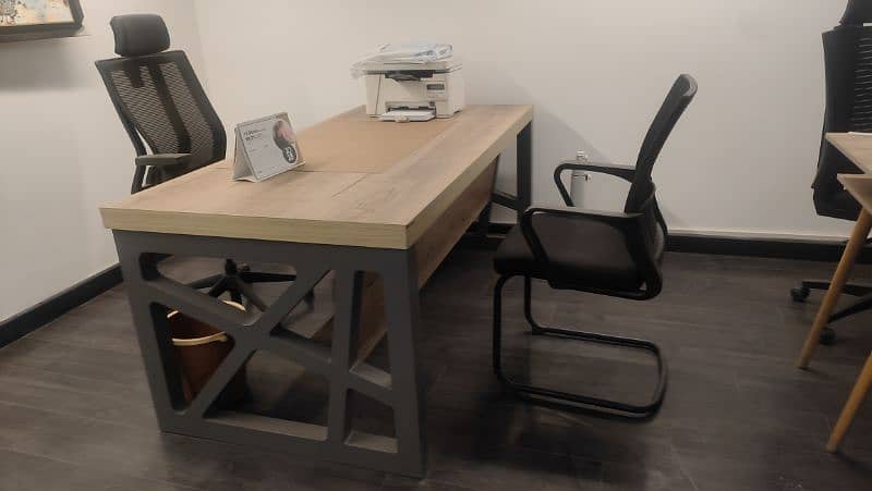 Workmen Barton Modern Executive (Table+ Rack) Only - Office Tables ...