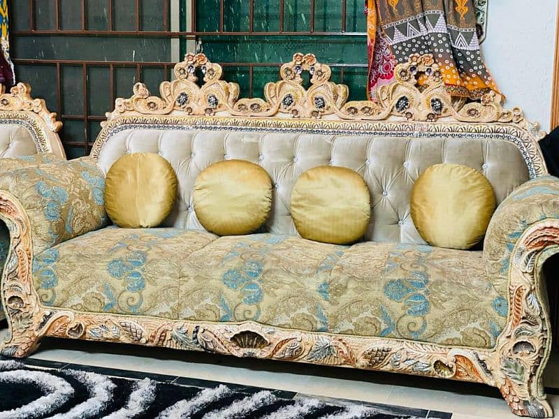 6 seater chinoti wooden sofa set - Sofas - 1081503840