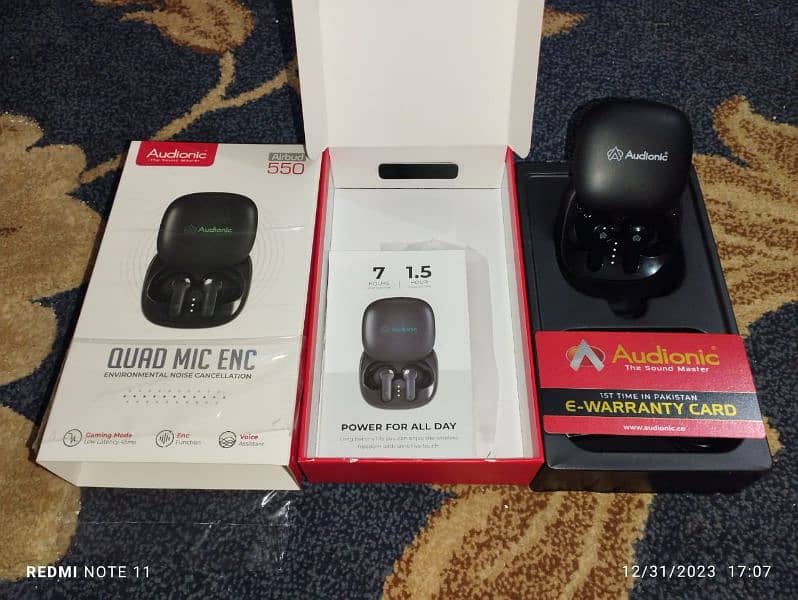 Audionic Airbud 550 Quad Mic ENC - Earphones - 1082110769