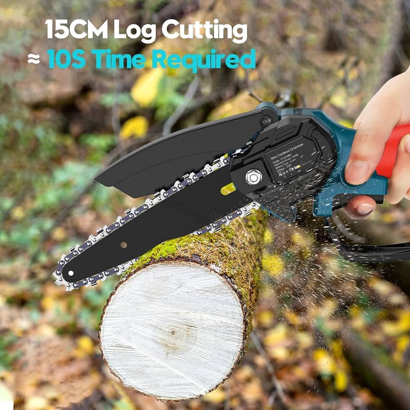 Seesii Mini Motosega a Batteria Portatile 02 - Woodworking Machines ...