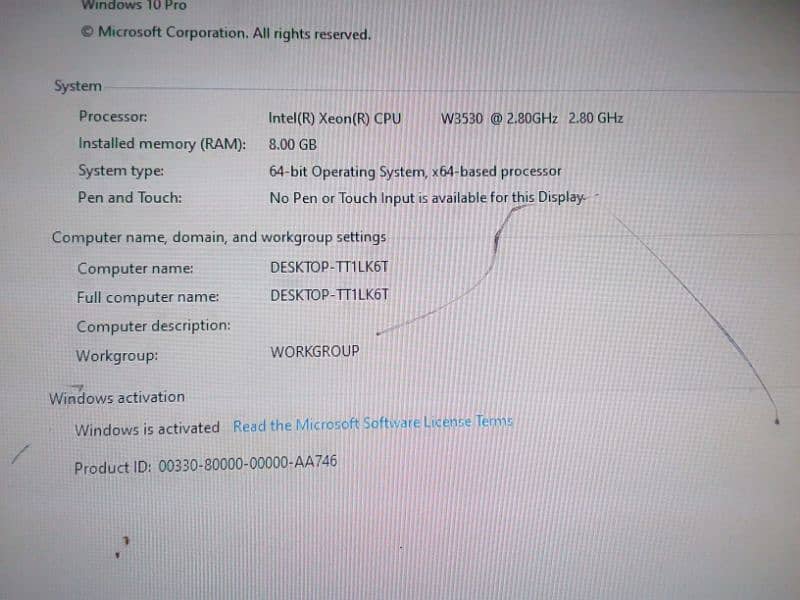 Pc T3500 Xeon W3530 equal core i5 6th generation with 1gb graphic card ...