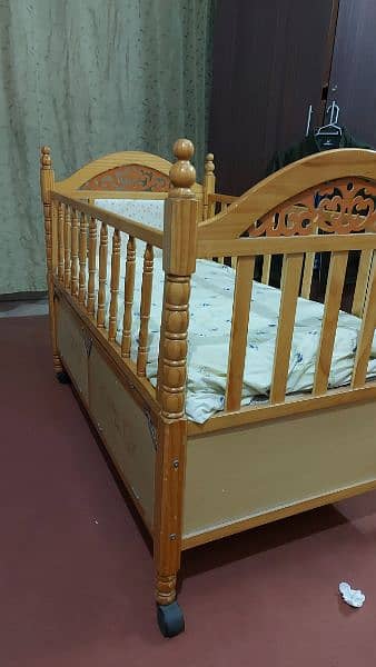Wooden Baby Cot / Boy and Girl Cot almost like new - Baby Cots - 1082290557