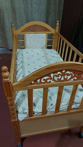 Wooden Baby Cot / Boy and Girl Cot almost like new - Baby Cots - 1082290557