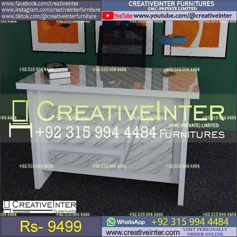 Executive Tables Reception Counters Workstation Conference Meeting CEO ...
