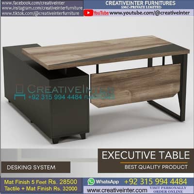 Executive Tables Reception Counters Workstation Conference Meeting CEO ...