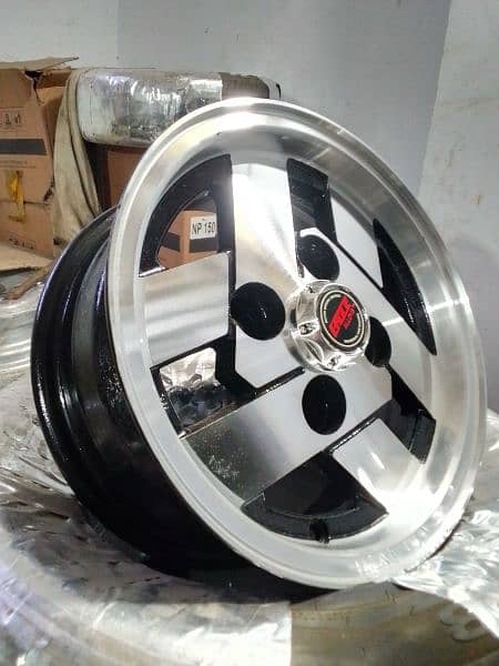 GENUINE ALLOY RIMS FOR MEHRAN, HEROOF AND KHYBER - Spare Parts - 1068891904