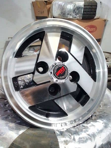 GENUINE ALLOY RIMS FOR MEHRAN, HEROOF AND KHYBER - Spare Parts - 1068891904