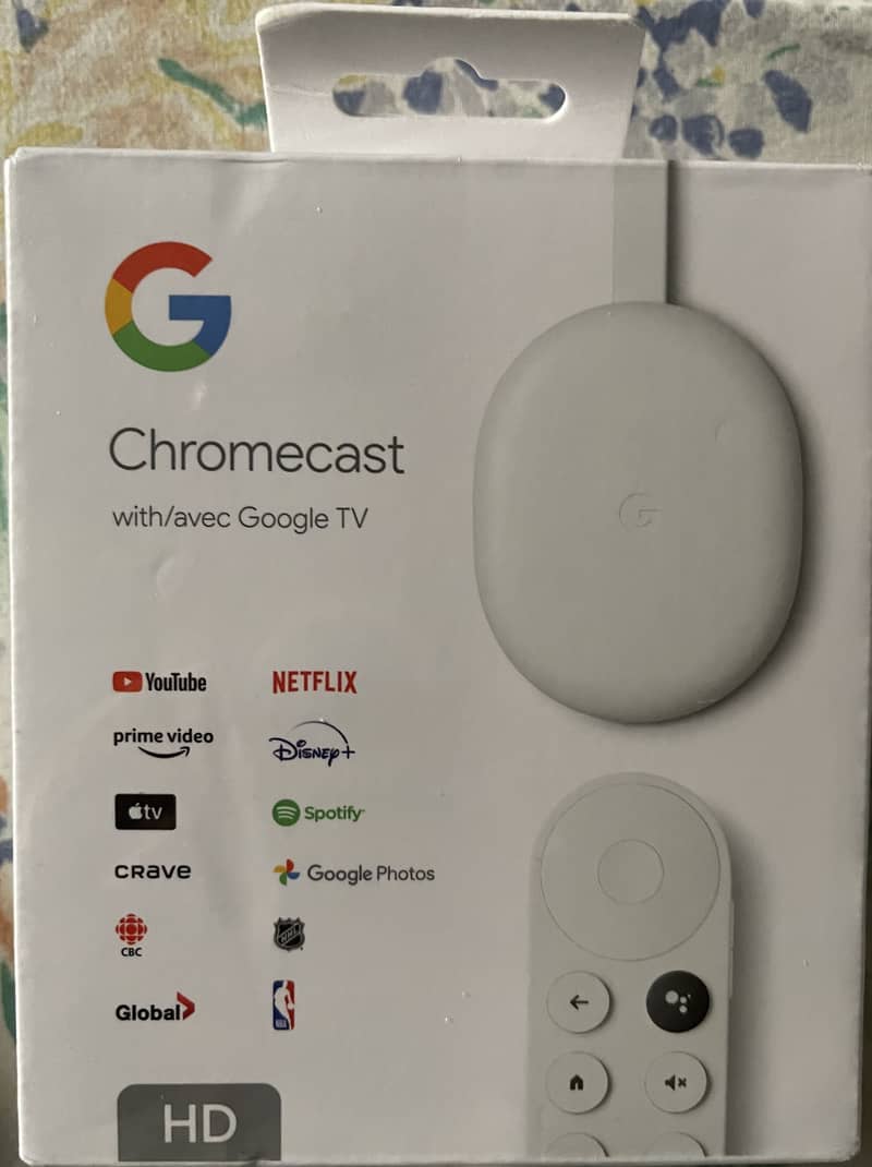 Authentic Google Chromecast with Google TV HD - Android Boxes - 1083408676