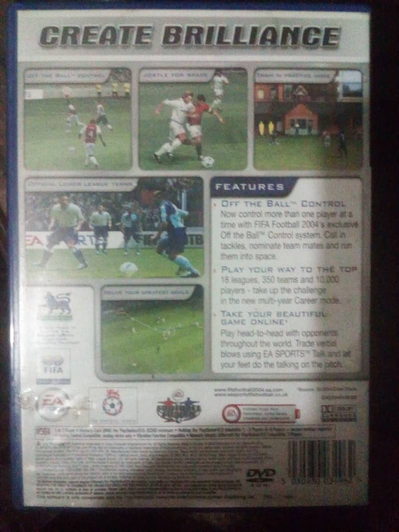 Fifa 2004 ps2 dvd and fmcb card - Video Games - 1083569260