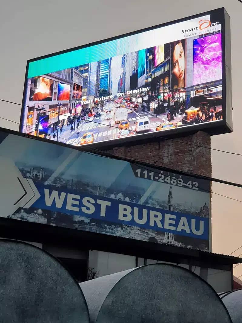 Pole Streamer Screens Media Display / Smd LED display Screens for Outd ...