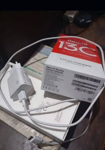 Redmi 13c 4+128gb just box open 12 month warranty with all accessories ...