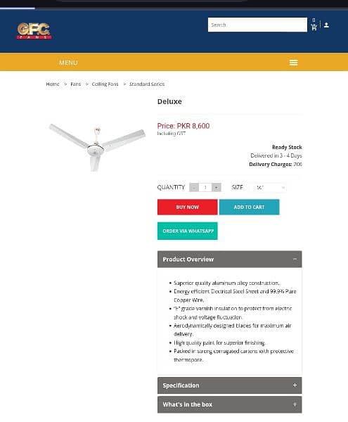 GFC Deluxe Fan - Fans - 1081796796