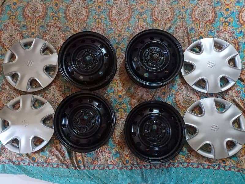 Alto VXL AGS 2024 Genuine 13 Inch Rims & Wheel Caps - Cars Accessories ...