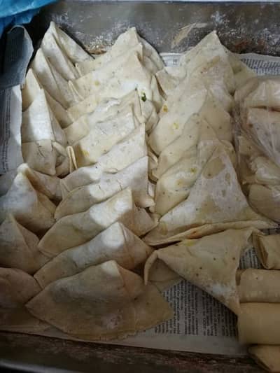 Frozen allu samosa and vegetable rolls - Fryers - 1085273391