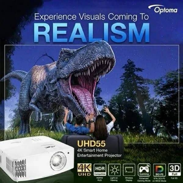 UHD55 Optoma Projector DLP UHD 4K best projector in pakistan ...