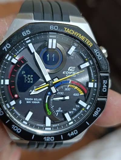 Casio Edifice ECB-950MP-1ADF Analog-Digital Rubber Strap Men's Watch ...