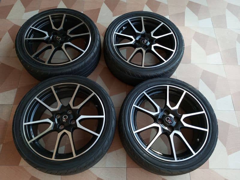 Aqua Gs 17 inch Rims Tyres Original Paint - Cars Accessories - 1076966784