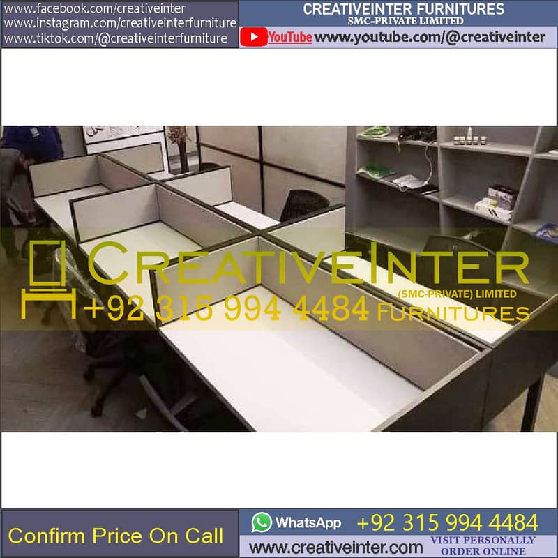 Call Center Office table workstation laptop compute chair working desk ...