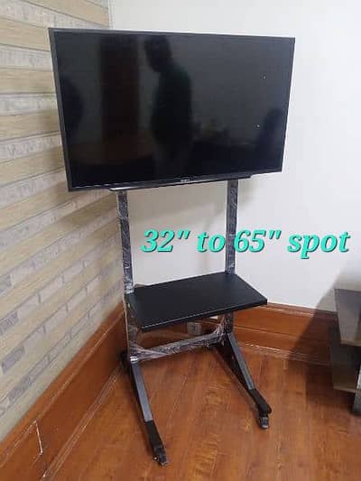 floor stand led tv lcd wall mount movable 65" spoted wall stand - Wall ...