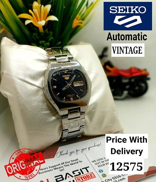 SEIKO 5 CITIZENS ORIENT AUTOMATIC MEN WRIST WATCH 03161737353 - Watches - 1087161004