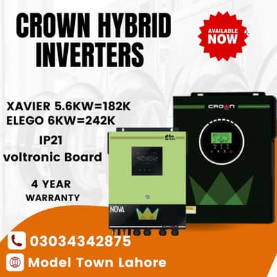 Crown Xavier | Elego Hybrid Inverter 5.6KW - 6KW Available - Solar ...