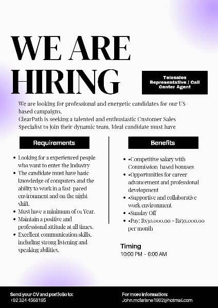 We are Hiring US-based campaigns. - Customer Service Jobs - 1087669738