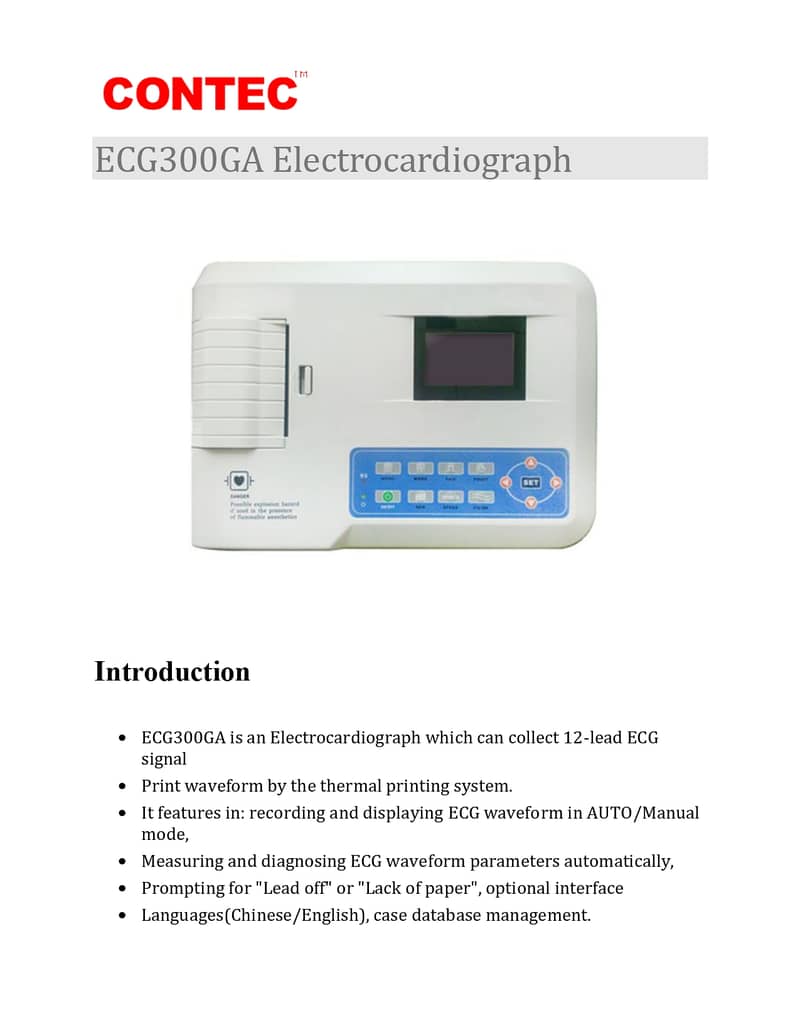 Medical Equip. Importer ECG machines, CTG machines EEG machines etc ...