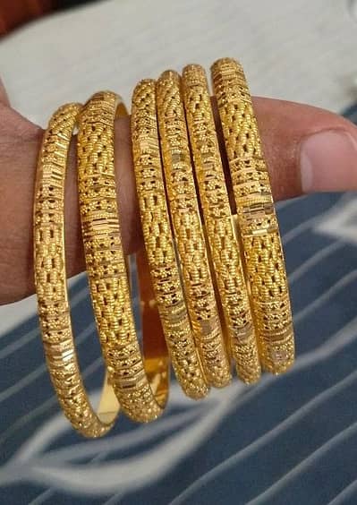 Pure Gold Bangles (4* Chorian & 2 * Karray) - Jewellery - 1090462461