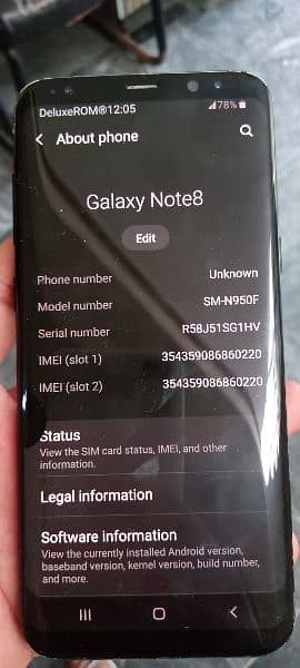 Samsung Note 8 Plus Good Condition - Mobile Phones - 1091315932