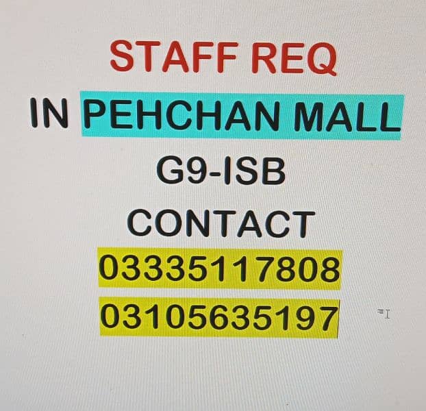 staff required. salesmans. cashier. - Customer Service Jobs - 1092113705