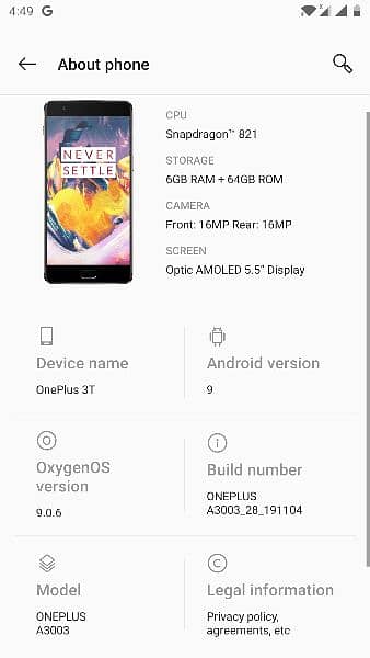 one plus 3t 6/64 New kit - Mobile Phones - 1092432420