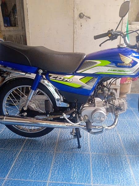 HONDA CD 70 2024 BLUE COLOUR - Standard - 1092511740