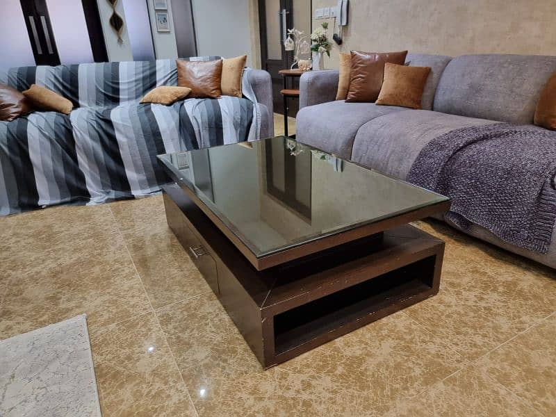 Modern Glass Top Center Table - Tables & Dining - 1093453962