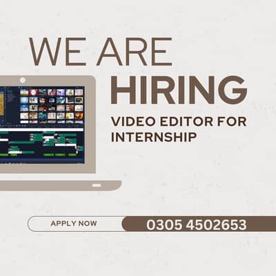 Video Editor Internship - Internships Jobs - 1093751210