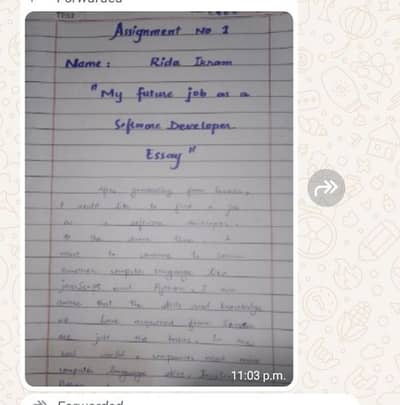 handwriting assignment work - Education Jobs - 1094499790