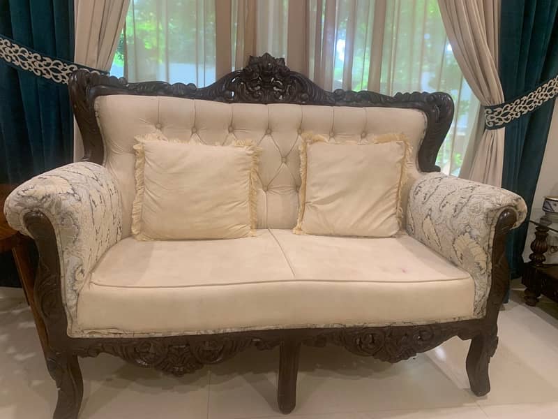 7 Seater chinioti wooden sofa set - Sofas - 1094519168