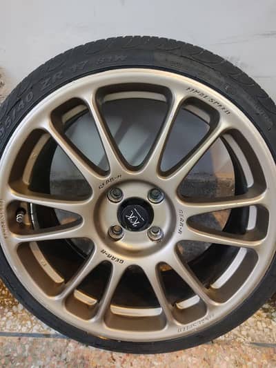 a tech rim 17 inch 7jj 4 nut 100 pcd with tyres - Cars Accessories ...