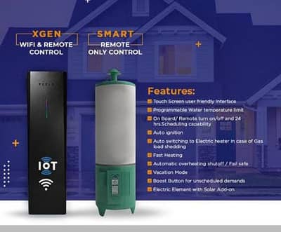 Tesla Hybrid XGEN Smart Geyser 35 55 Gallons With WiFi Solar Iot ...