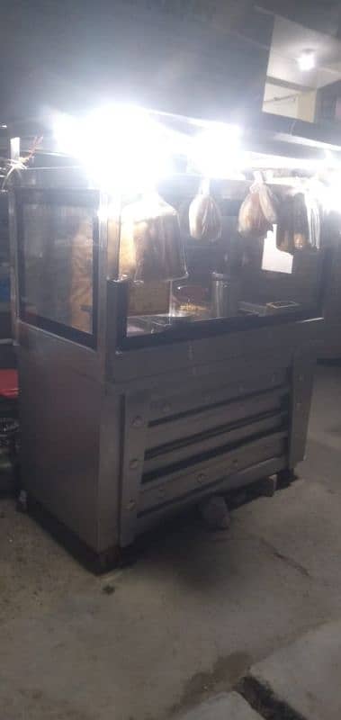 Burger Shawarma Stall with fryer - Food Stalls - 1096950086