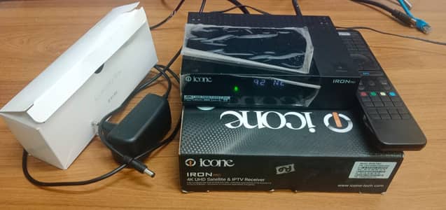 Icon Iron Pro 4K UHD Satellite & IPTV Receiver - Android Boxes - 1097096801